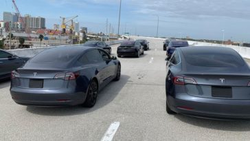 [photos] Tesla Model 3 Autonomous Fleet Is Filmed On Tampa Expressway ...